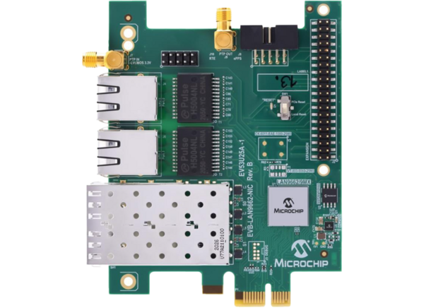 EVB-LAN9662-NIC Evaluation Board - Microchip Technology | Mouser EVB-LAN9662-NIC Evaluation Board - Microchip Technology | Mouser